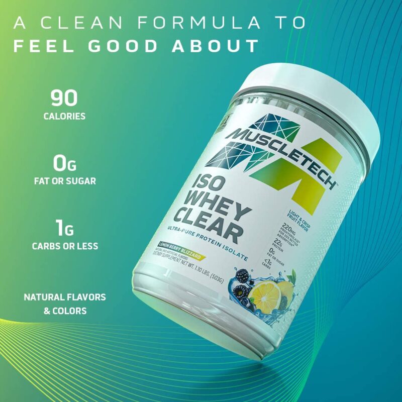 Iso Whey Clear 505g -Muscletech - موقع المكملات الغذائية رقم 1 في المغرب